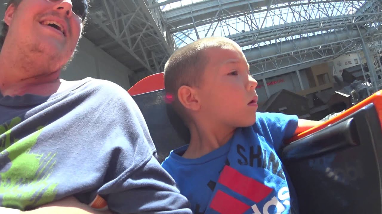 Nickolodeon Universe's Pepsi Orange Streak Roller Coaster "First Ride ...