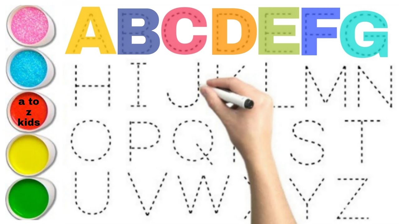 abcd, a for apple b for ball, abc song, abcd rhymes, colours, alphabet ...
