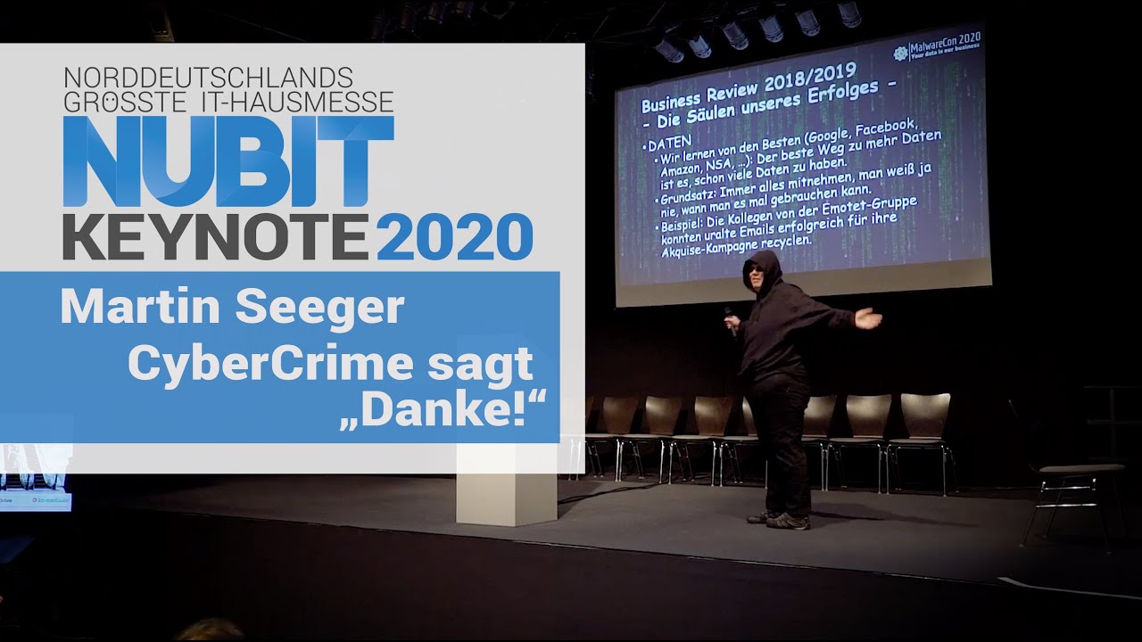 NUBIT 2020 - die komplette Keynote "CyberCrime sagt Danke!", von Martin ...