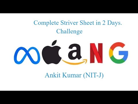 Complete striver sheet in 48 hrs challenge . - YouTube