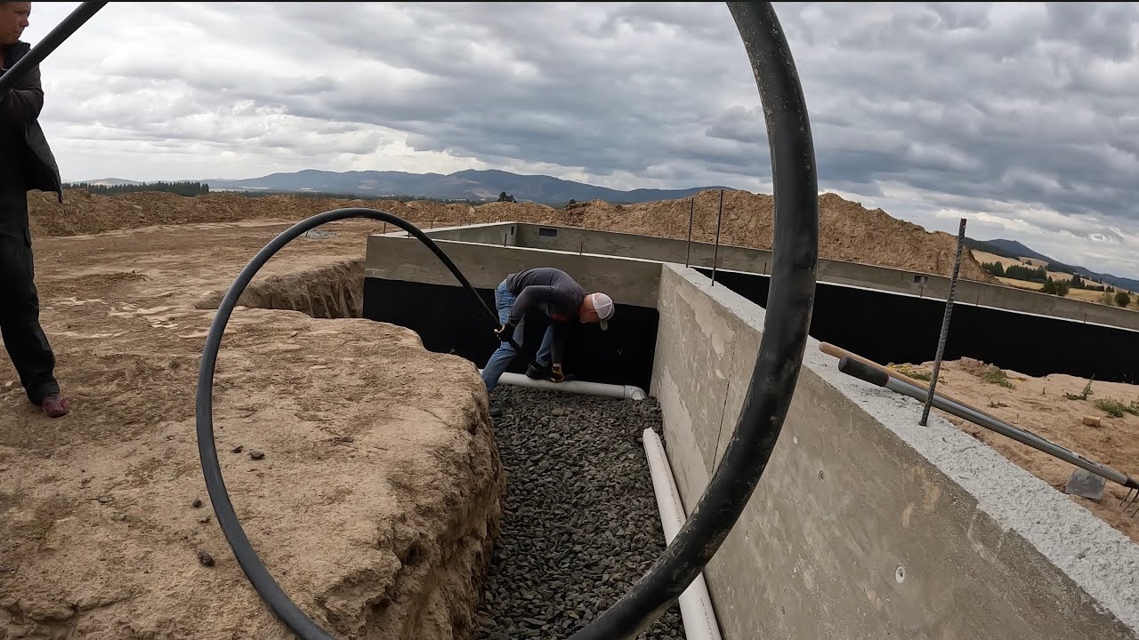 There has got to be an EASIER way // Running our poly pipe - YouTube