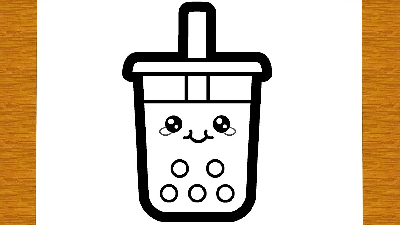 CÓMO DIBUJAR UN TÉ DE BURBUJAS KAWAII | Dibujos para dibujar - YouTube