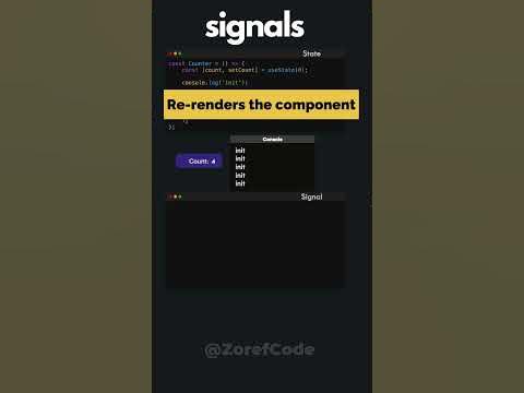 reactive state with signals in reactjs - YouTube