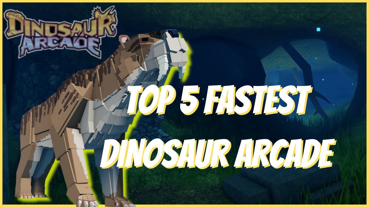 TOP 5 FASTEST - ROBLOX Dinosaur Arcade - YouTube