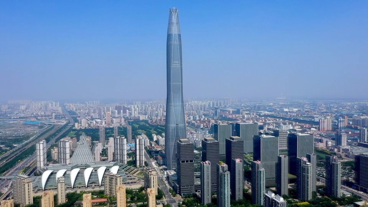 GLOBALink | Long take footage of world's seventh-tallest building in ...