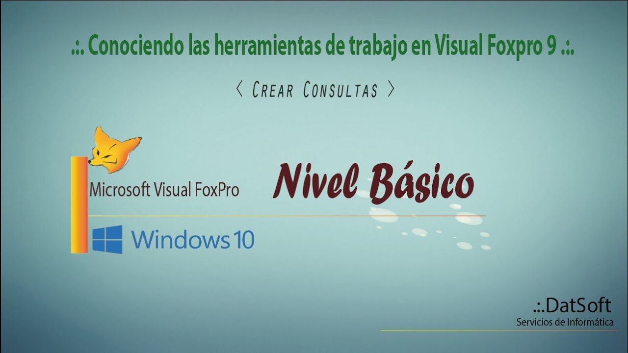 Conociendo las herramientas de trabajo en Visual Foxpro 9 .:. - Crear consultas - YouTube