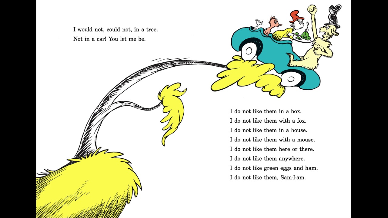 Green Eggs and Ham Reading - YouTube