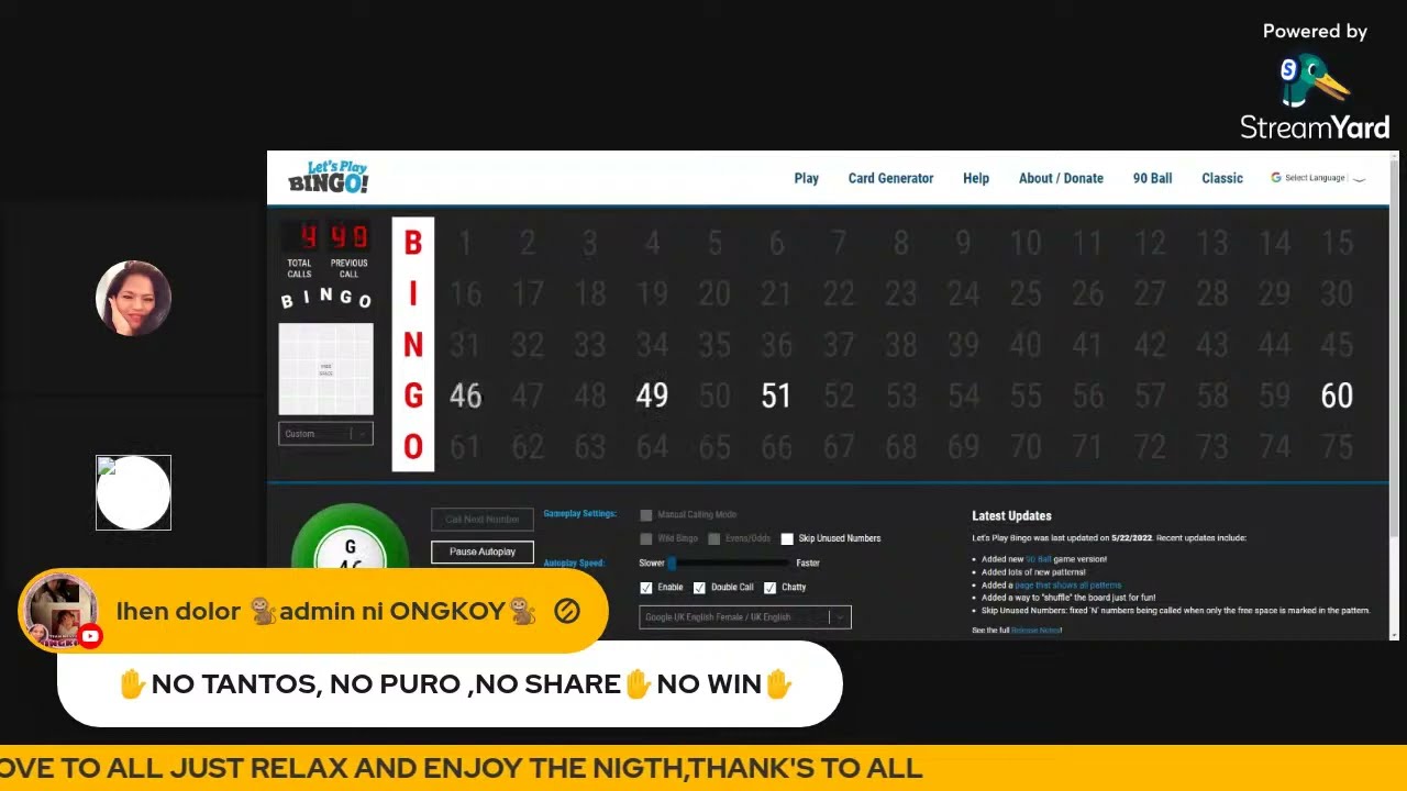 lets play bingo - YouTube