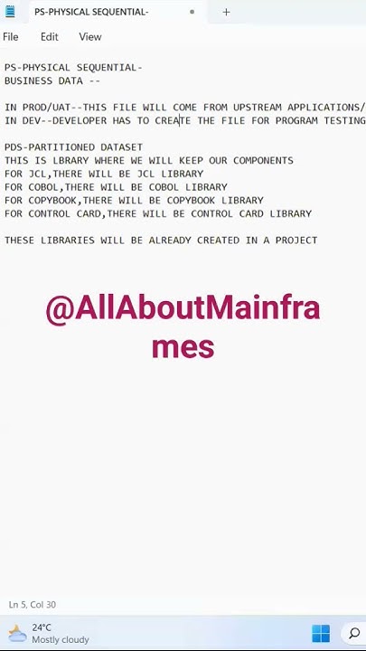 Difference between PS and PDS files in mainframes | All About ...