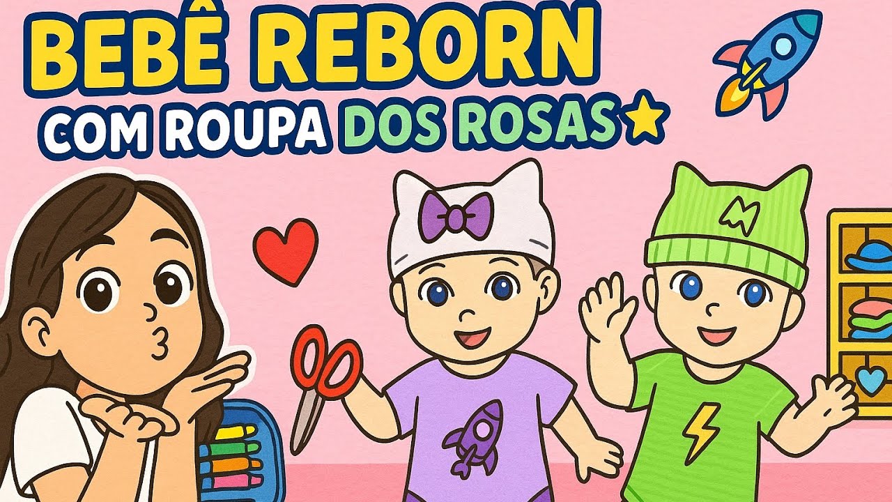 Bebê Reborn de papel ️ com roupas dos Rosas 🚀 e renovando o guarda ...