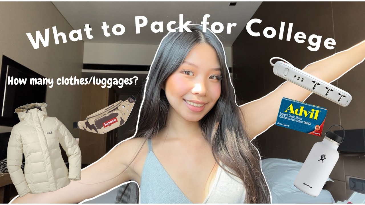 College PACKING LIST | Exactly WHAT & HOW MUCH to pack for college ...