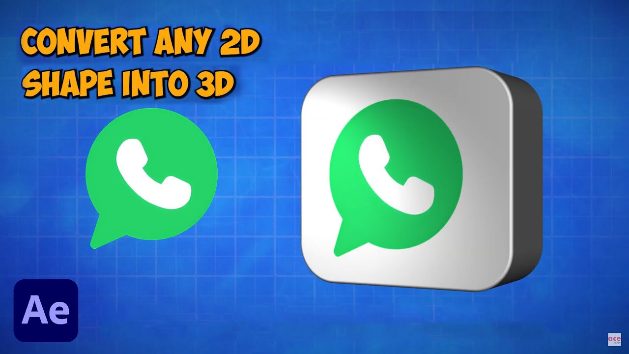 How to Turn Any 2D Shape into 3D in After Effects | Easy Animation ...