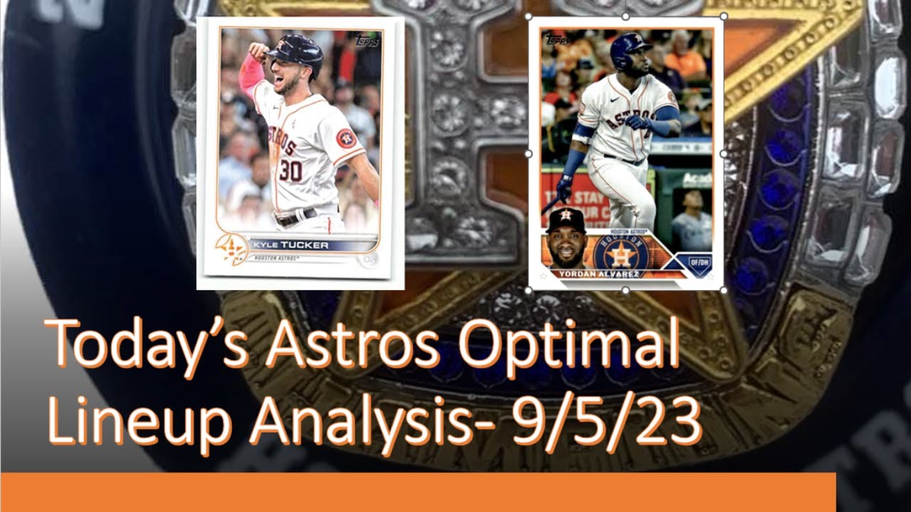 Astros Lineup Analysis 9/5 - YouTube