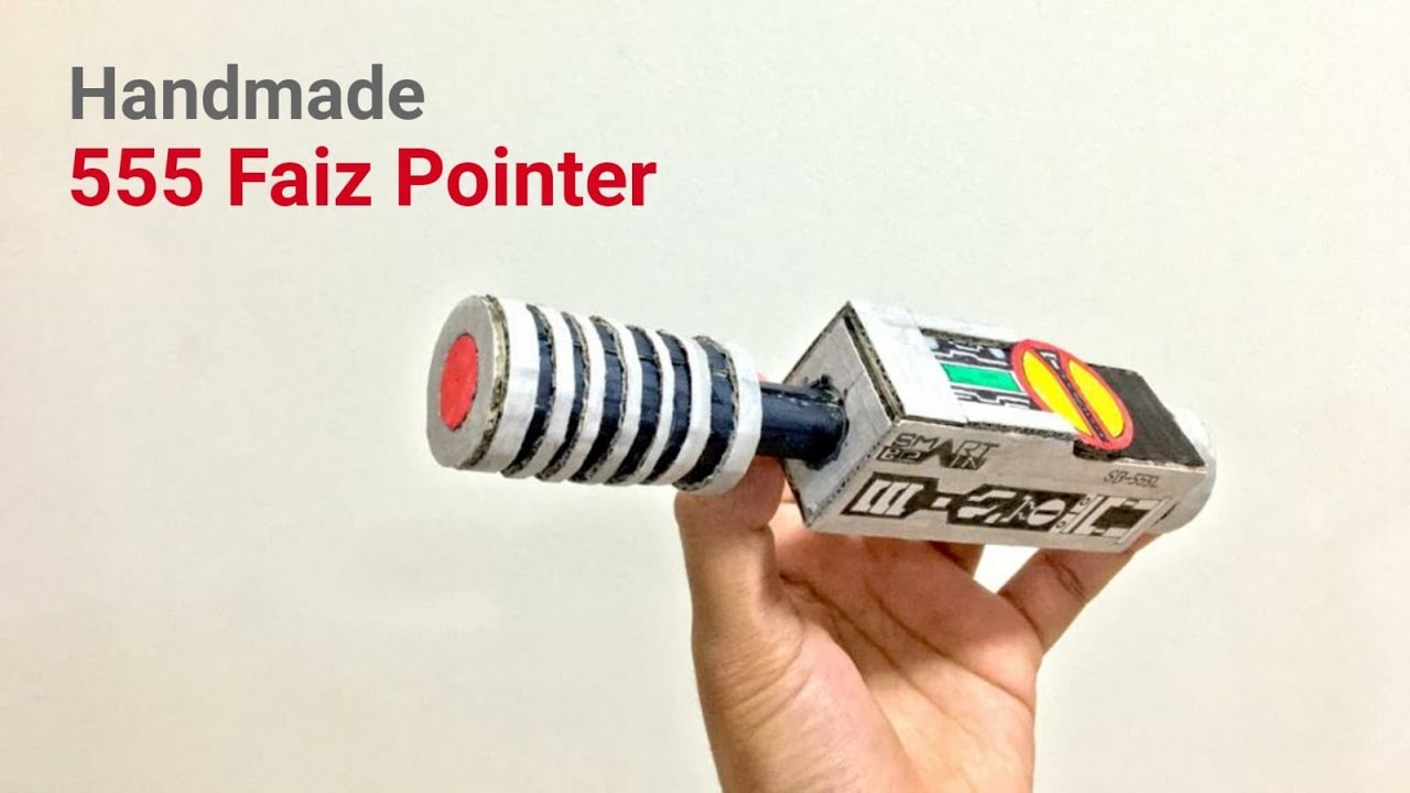 [Tutorial] Handmade DX Faiz Pointer from cardboard | Kamen Rider 555 ...