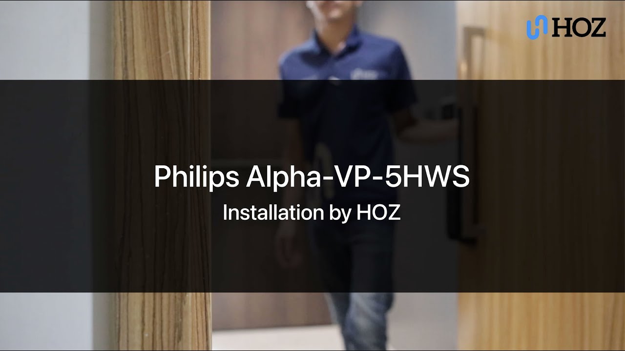 Philips Alpha-VP-5HWS Smart Video Door Lock || 4-Inch IPS Screen || Hoz ...