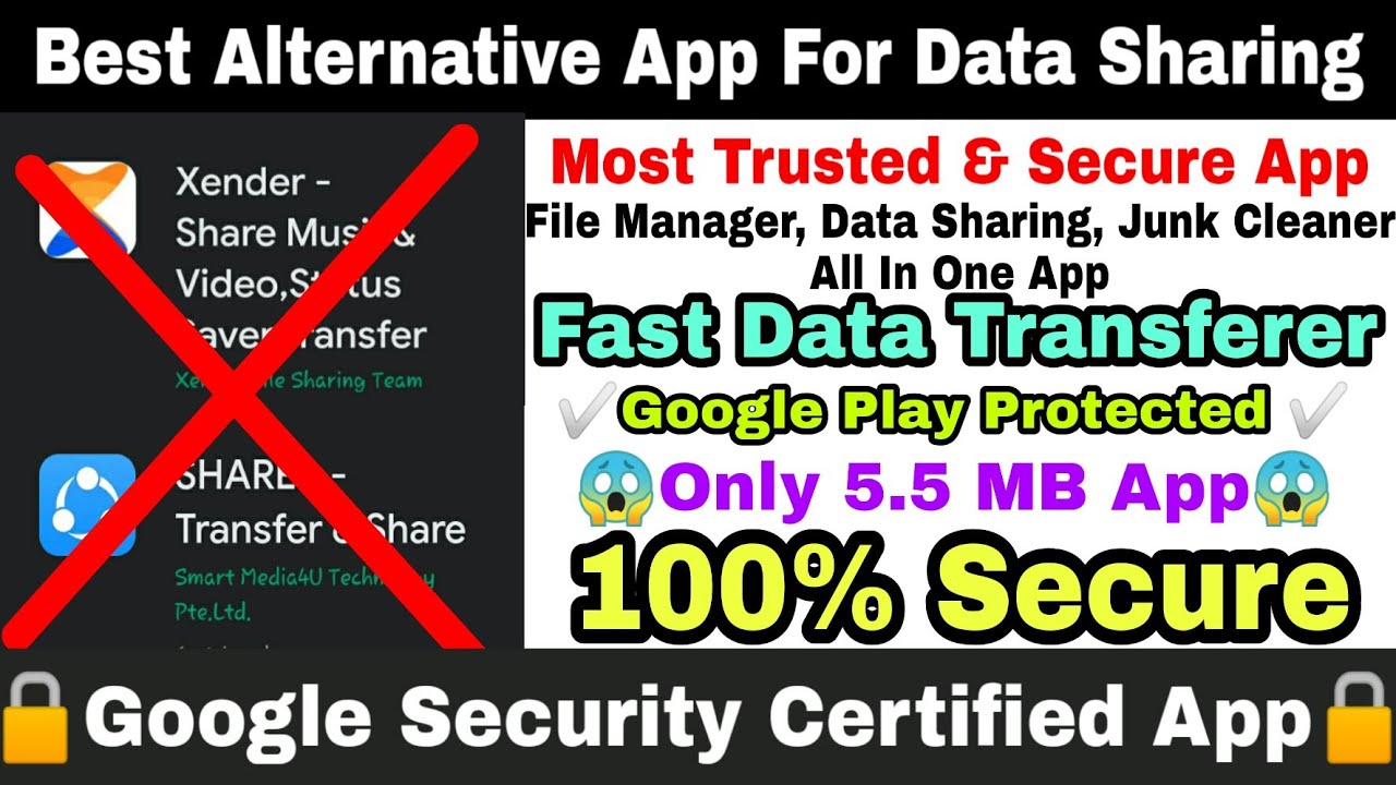 Best Data Sharing App | Xender, Share It App Alternative | Google Files ...