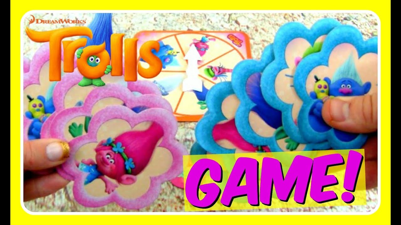 TROLLS Hands Down GAME! Dreamworks Hasbro TROLLS Toys! Family Fun Game ...