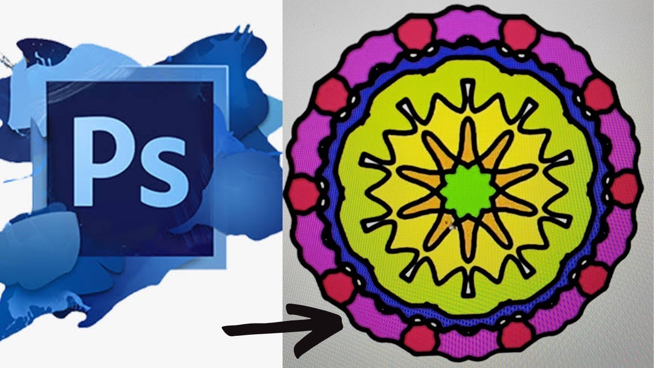 How to make rangoli design in photoshop || its_banty_editz - YouTube