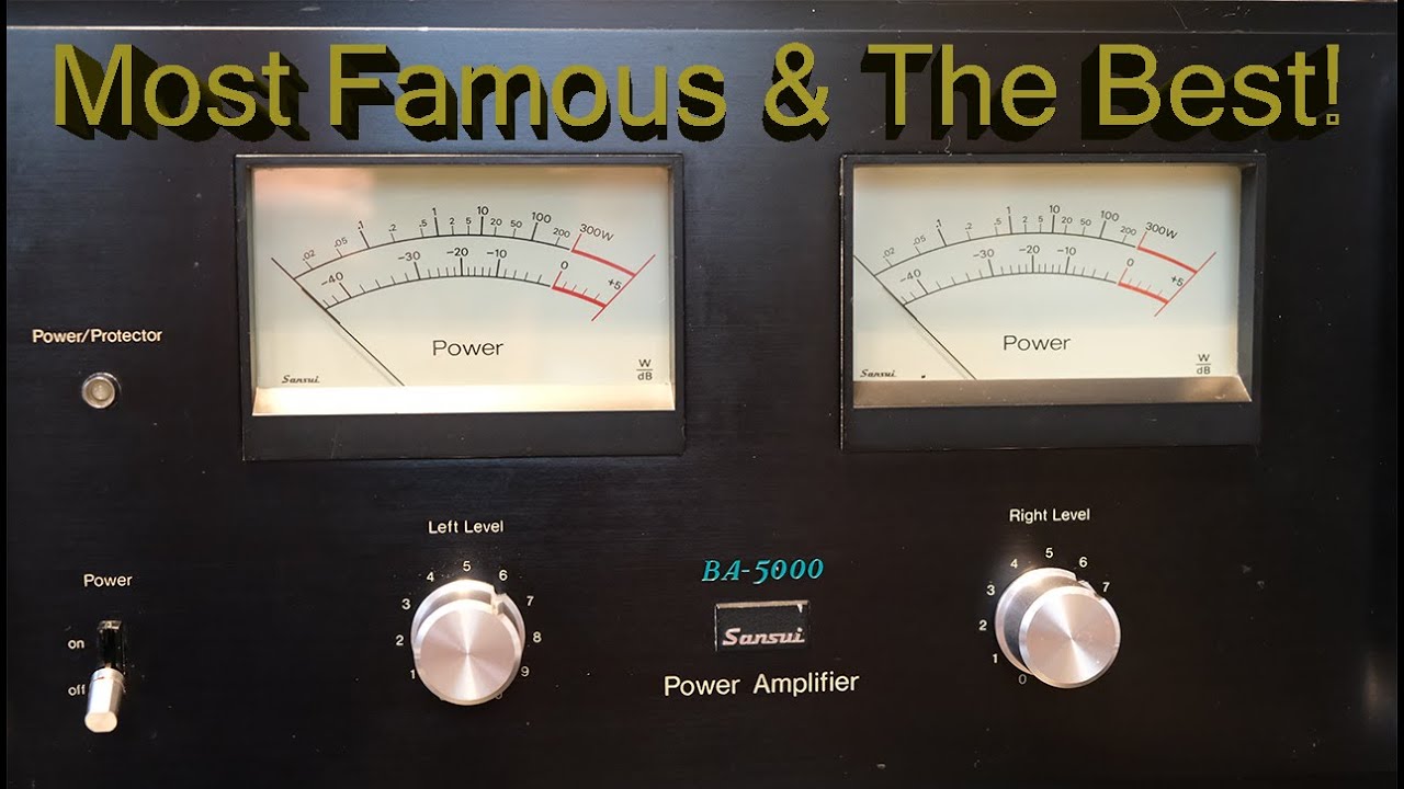 Sansui BA-5000. The Most Famous And Powerful Amplifier Ever! Will Drive ...