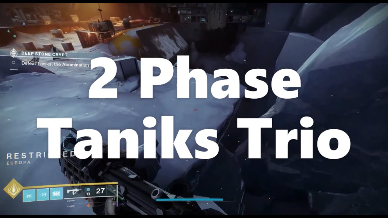 Trio Taniks - Deep Stone Crypt Raid - Destiny 2 - YouTube