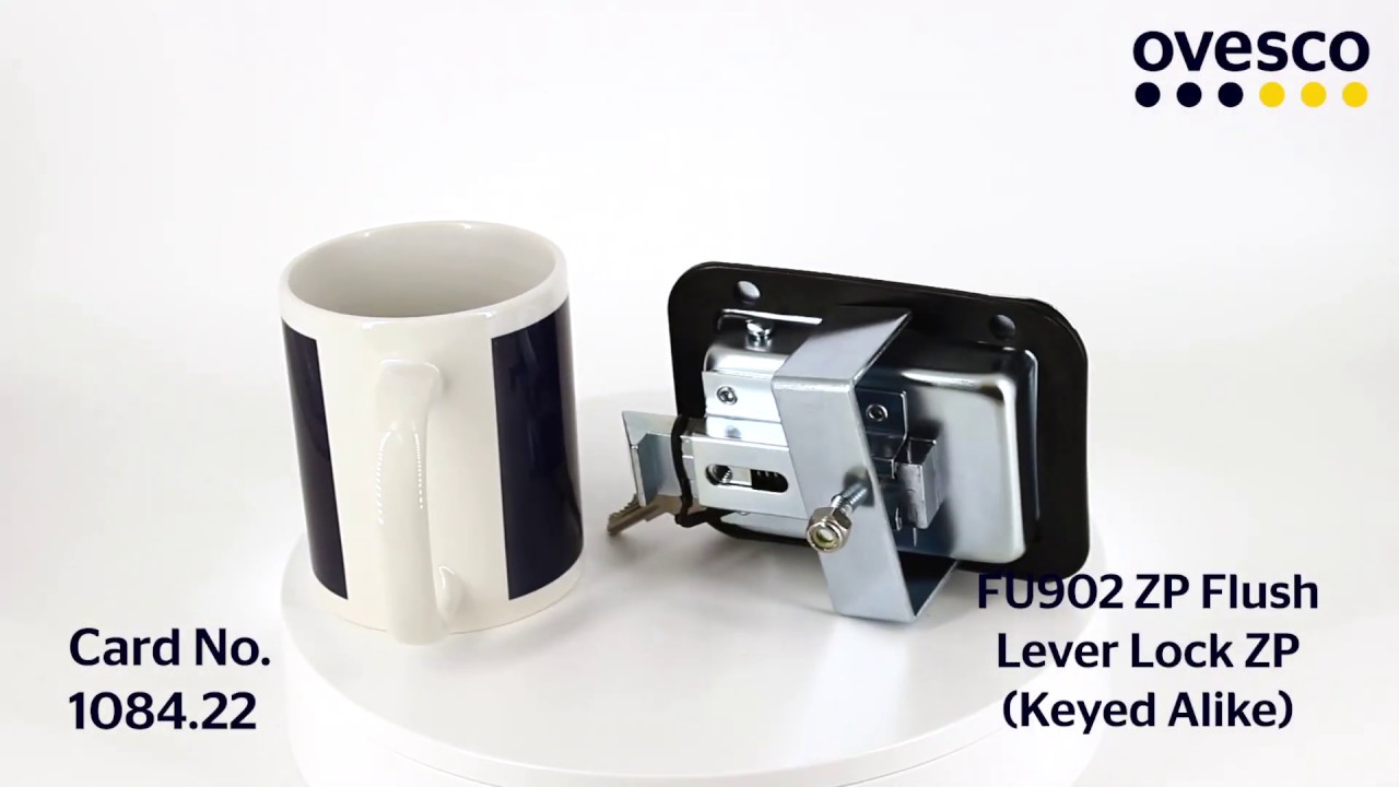 ovesco Recessed Lever Lock 902 Zinc Plated - YouTube