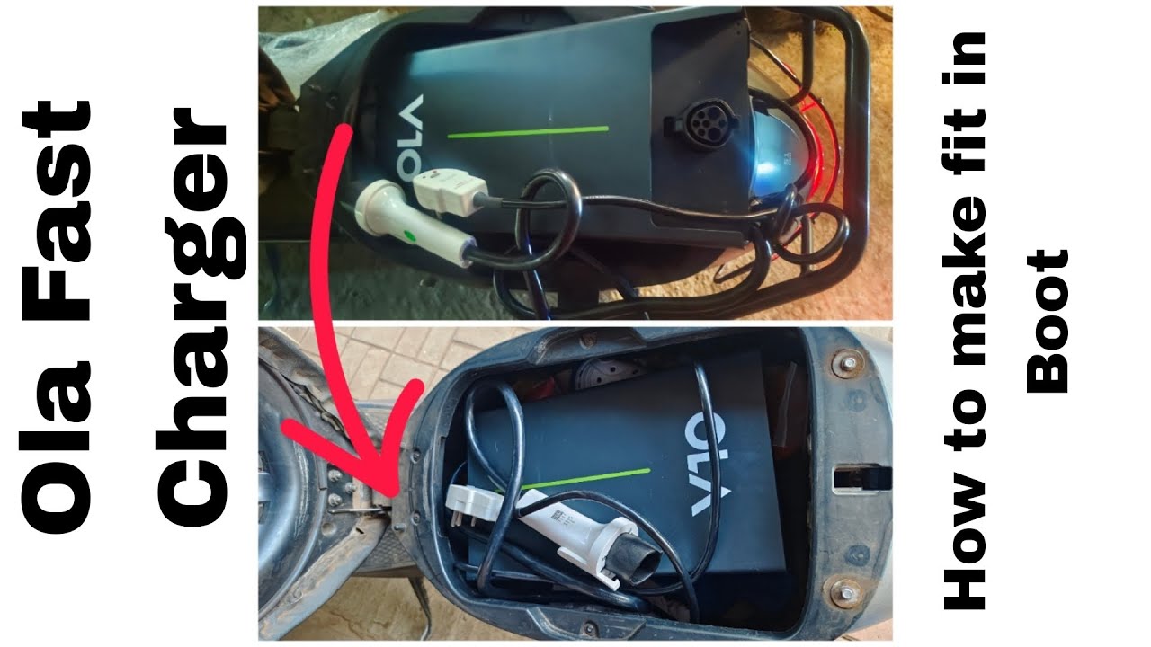 Ola Fast Charger, How to Fit in Boot - YouTube