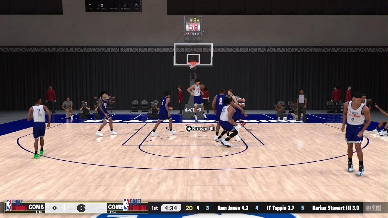 NBA 2K25 mycareer draft combine - YouTube