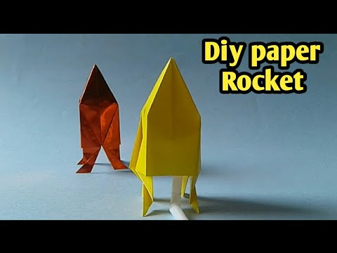 How to make Powerful paper rocket | diy paper rocket | easy paper craft ...