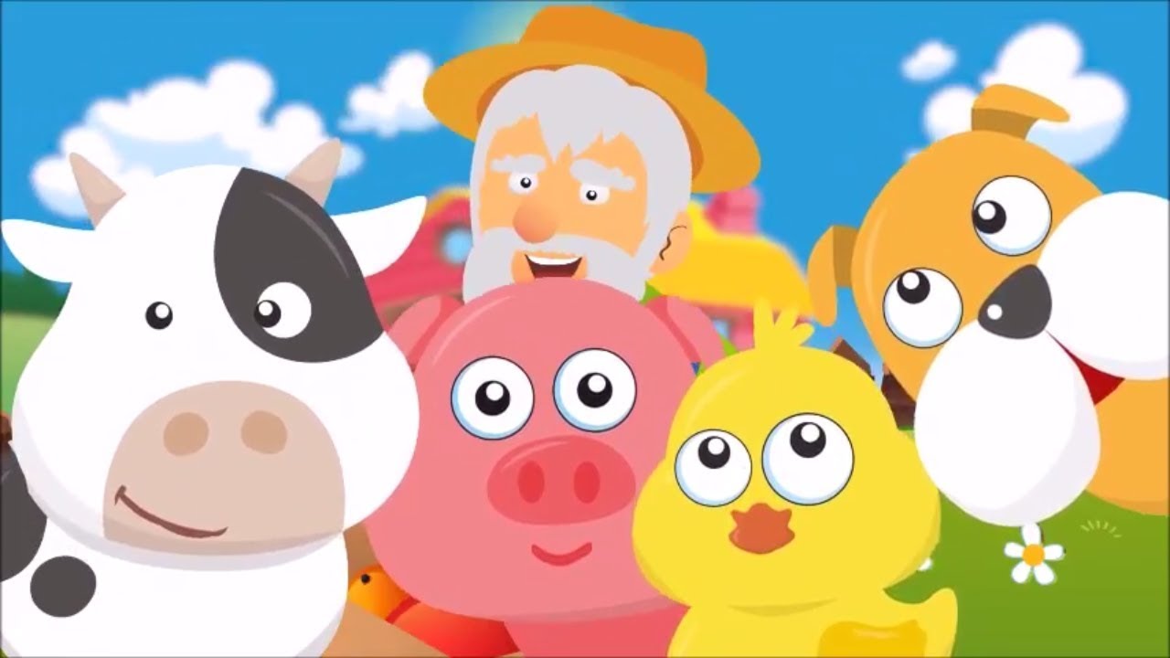 Old MacDonald Had a Farm | Animal Nursery Rhymes for Children, Babies ...