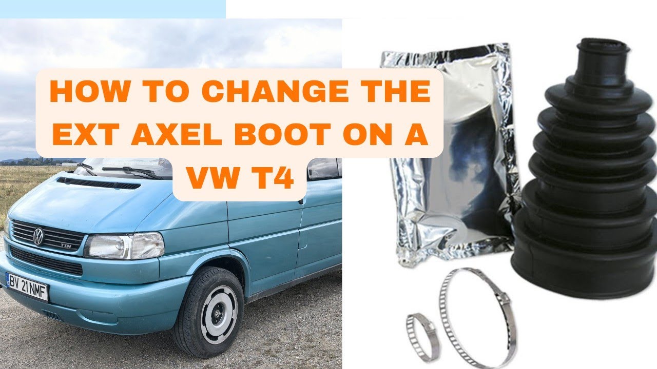 How to change the ext axel boot on a VW T4 - YouTube