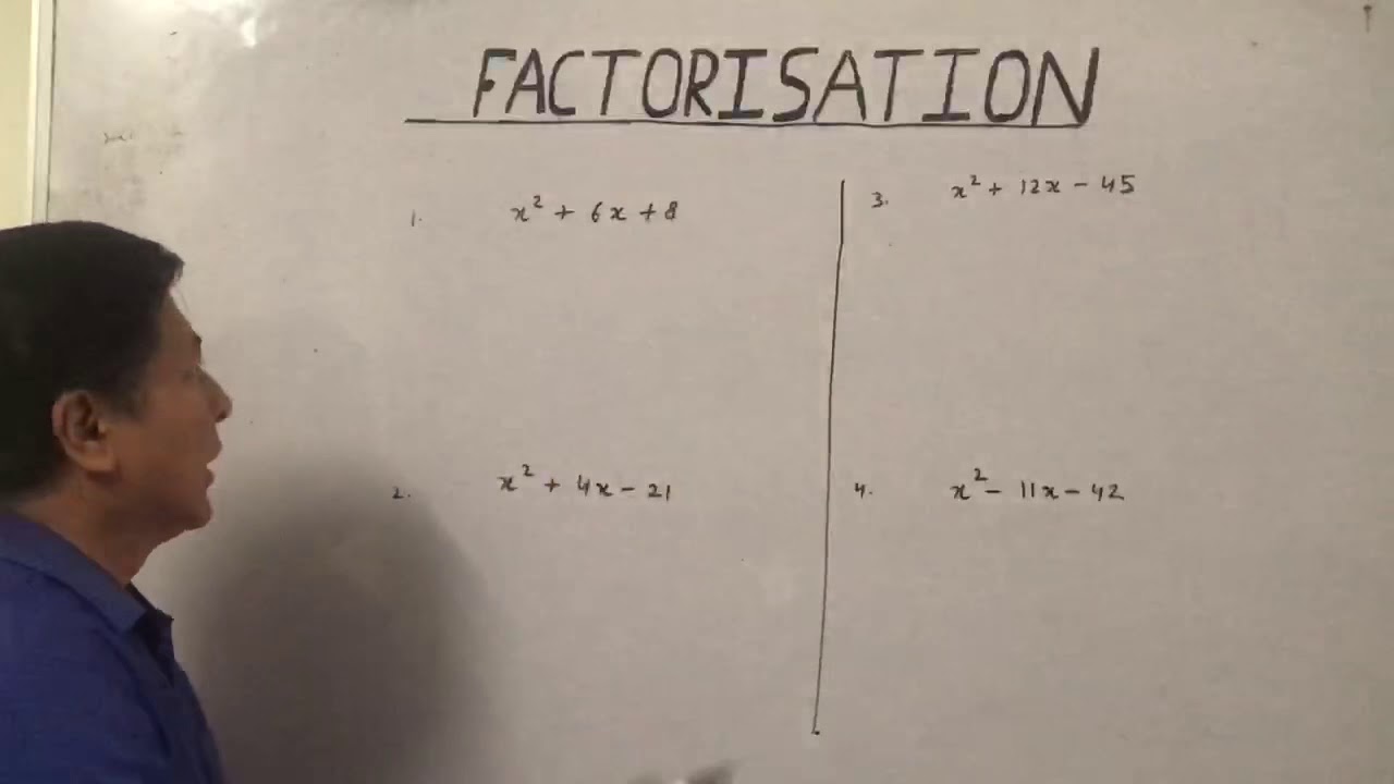 Class IX Maths Factorisation of Quadratic polynomial part 3 - YouTube