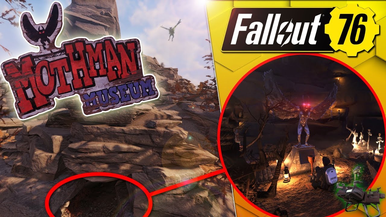 CULT OF MOTHMAN CAVE CAMP!! - FALLOUT 76 C.A.M.P BUILD - YouTube