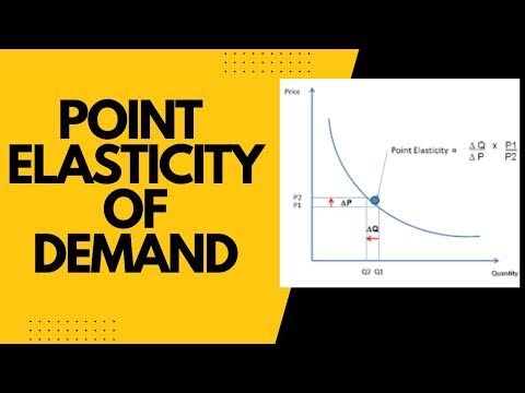 point elasticity of demand#formula method - YouTube