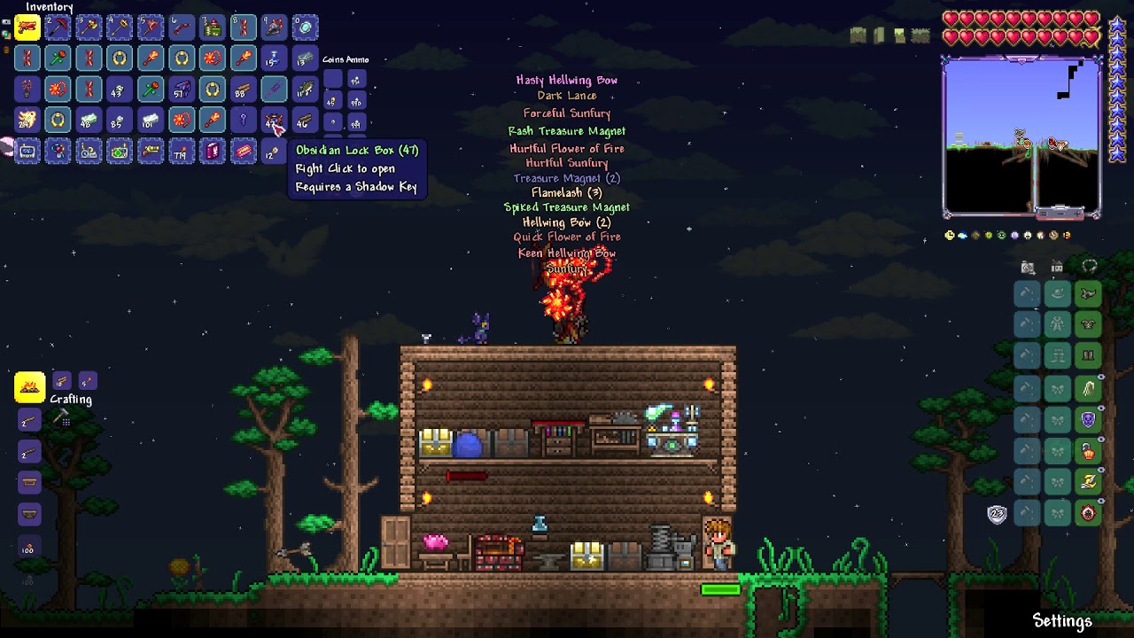 Opening 70 obsidian lock boxes at once - YouTube