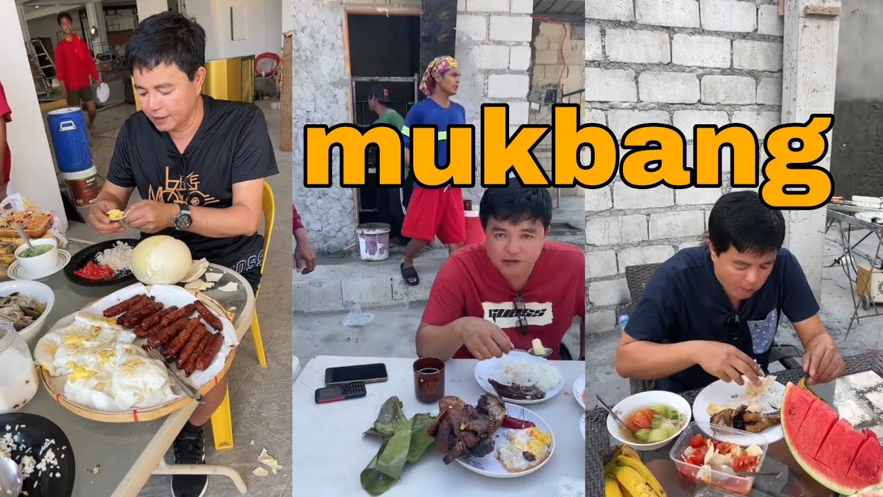 mukbang sa site - YouTube