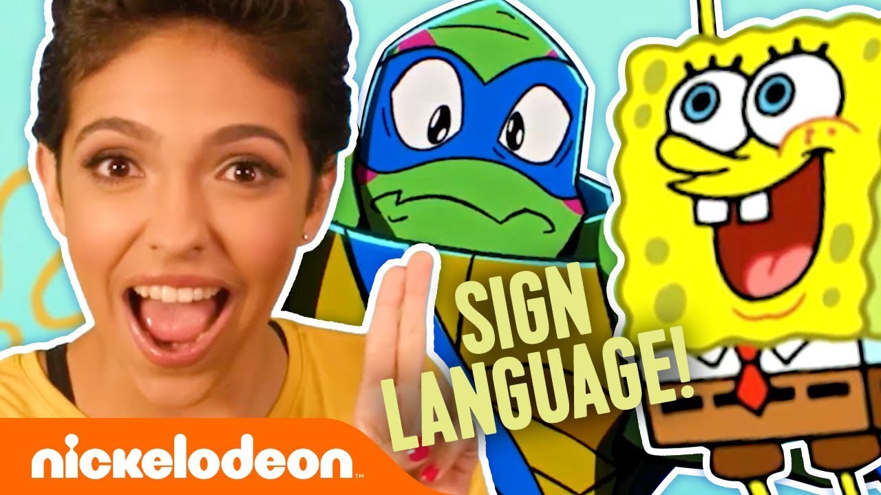SpongeBob + TMNT in American Sign Language! | #TryThis - YouTube