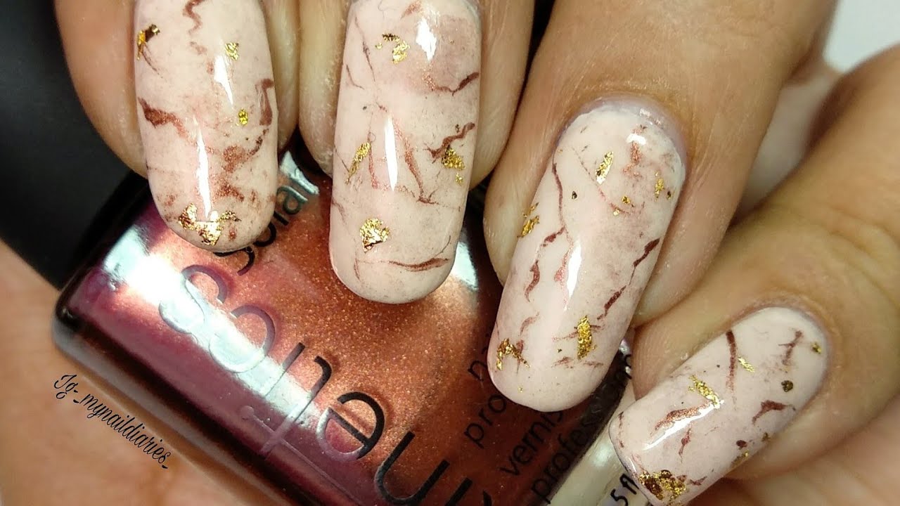 *EASY* MARBLE NAIL ART TUTORIAL!!! - YouTube