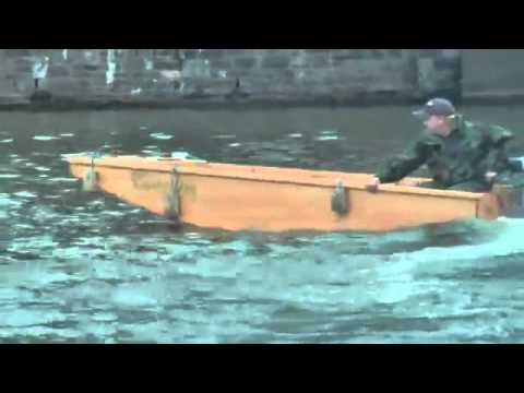 Homemade Boat "River Dog" on Bristol Dock with British Seagull Outboard ...