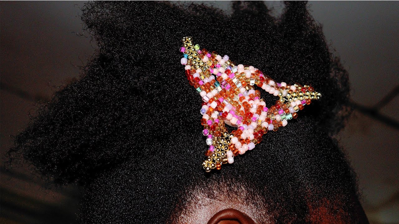 How to make a beautiful beaded hair clip and barrette. DIY tutorials. # ...