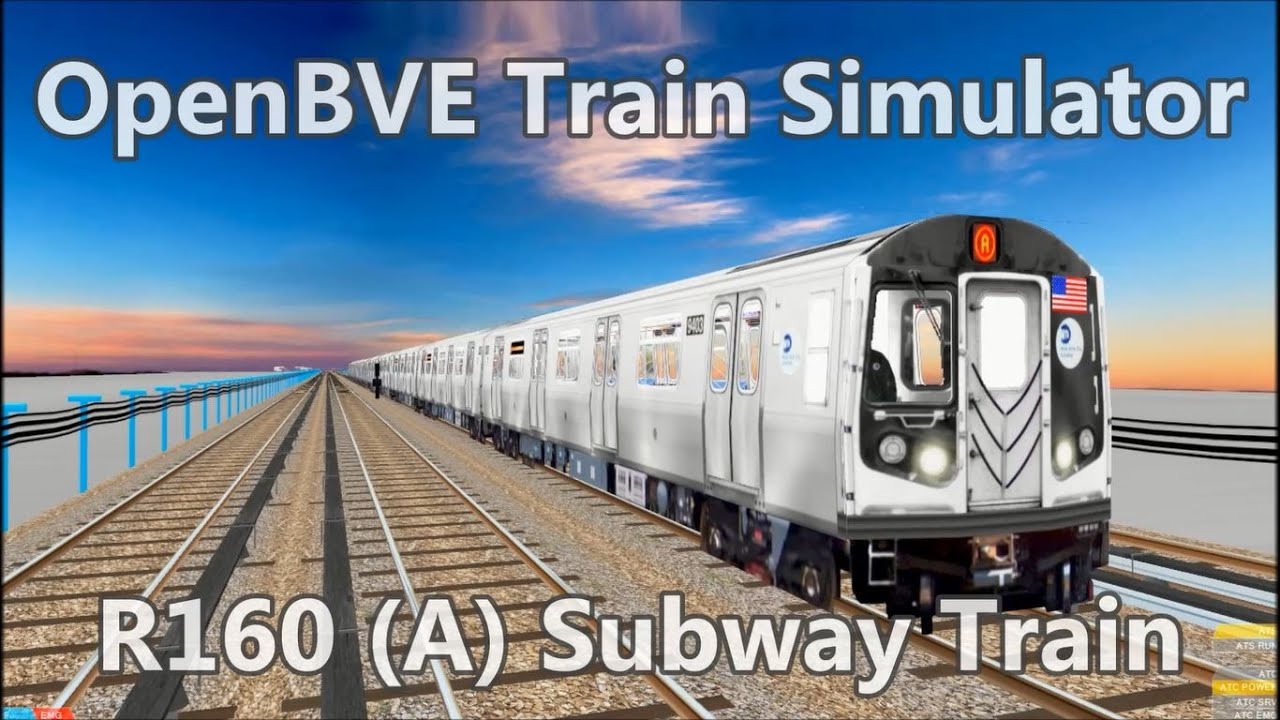 OpenBVE A Train 207 St to Howard Beach JFK Airport! (R160) - YouTube