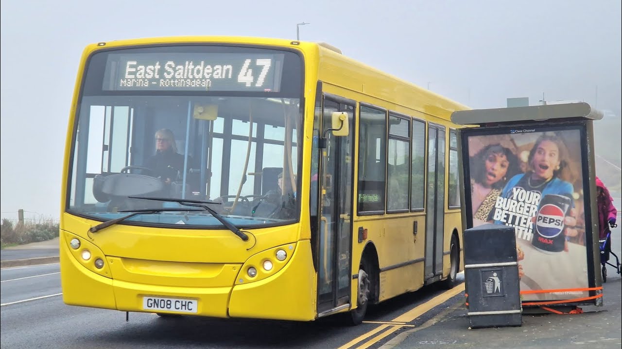 Onboard 'The Big Lemon' Bus CHC - ADL Enviro200 - Route 47 - (GN08 CHC ...