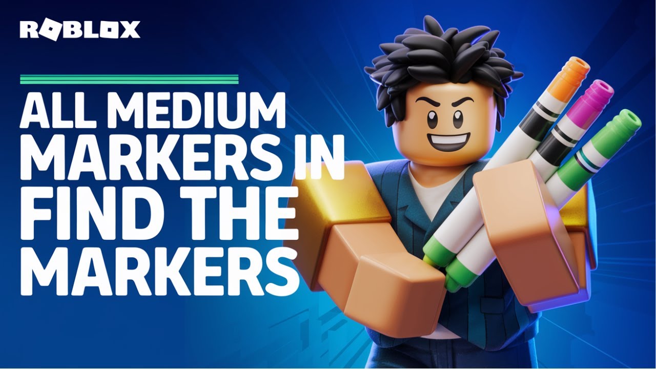 How to Find Every Medium Marker in Roblox Find the Markers - YouTube