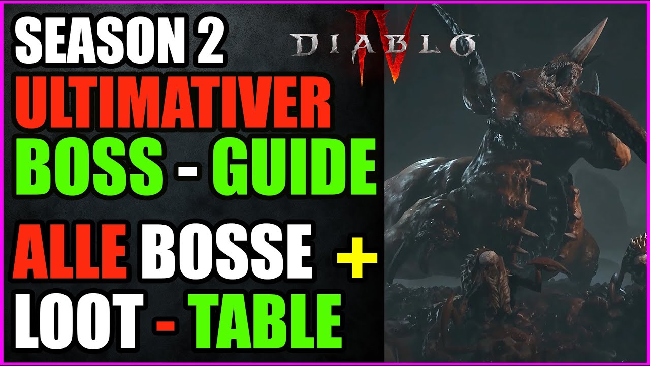 🔥Diablo 4 Guides & Builds: SEASON 2 BOSS Guide & Loot Table Duriel ...