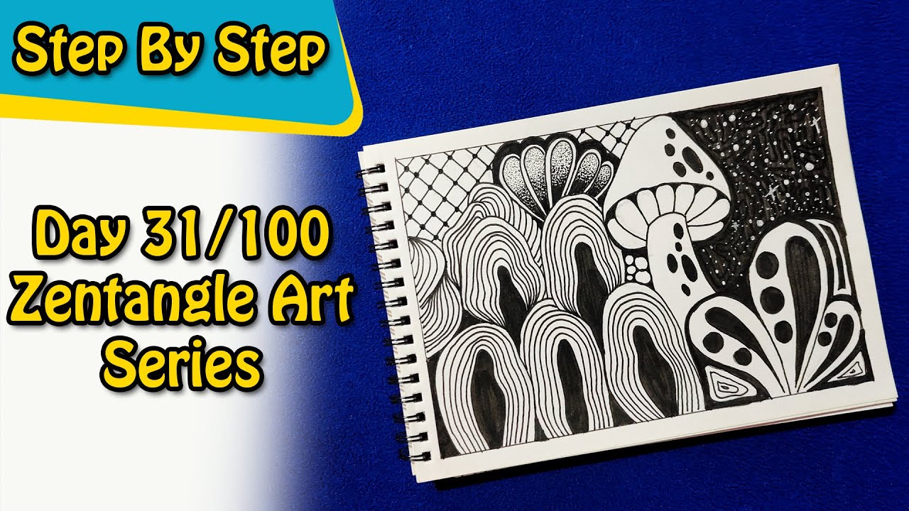 Day 31/100 : Unlocking the Beauty of Zentangle Art #zentangle # ...