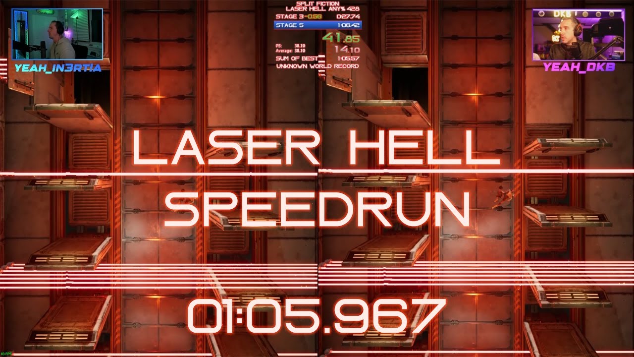 Split Fiction: Laser Hell Speedrun 01:05.967 - YouTube