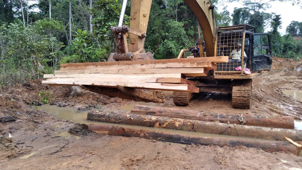 Learn How To Build Short Bridge From Logs And Planks - YouTube