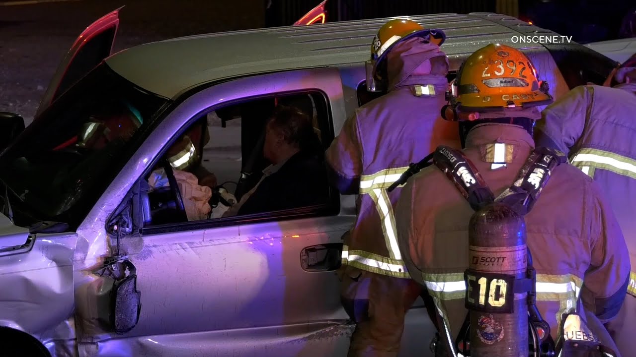 Driver Extricated After Pursuit Ends In Crash Youtube