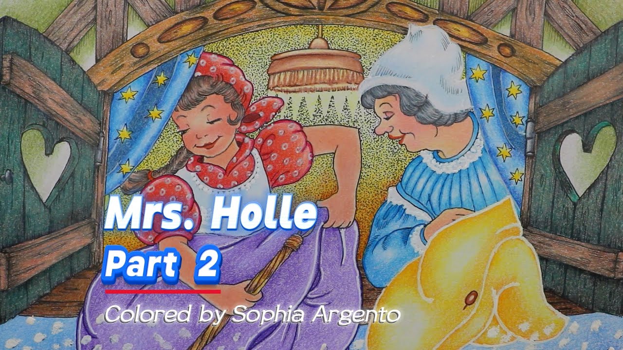 Coloring Mrs. Holle (Mother Hulda) - Christl Vogl´s - Die schönsten ...