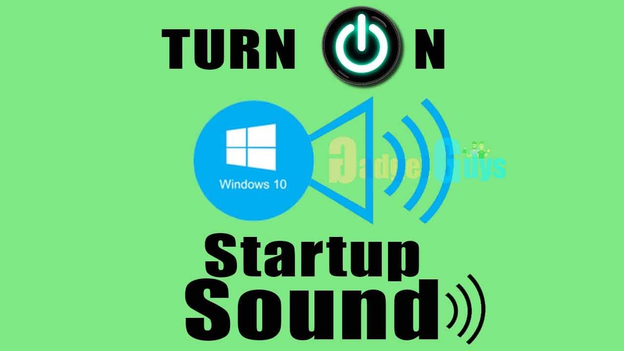Turn on windows 10 startup sound - YouTube