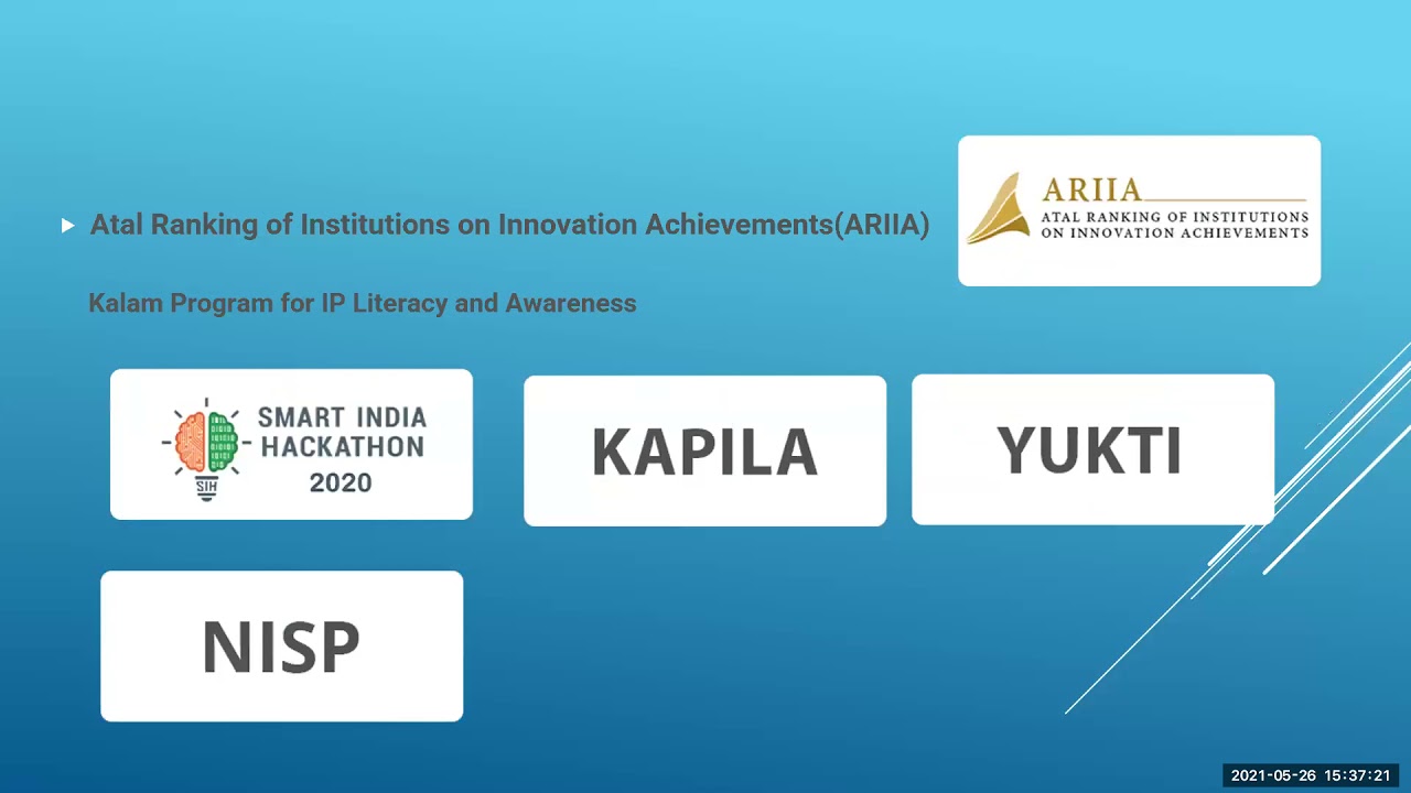 Mentorship Session by Innovation Ambassador | N.RAHUL | IIC CALENDAR ...